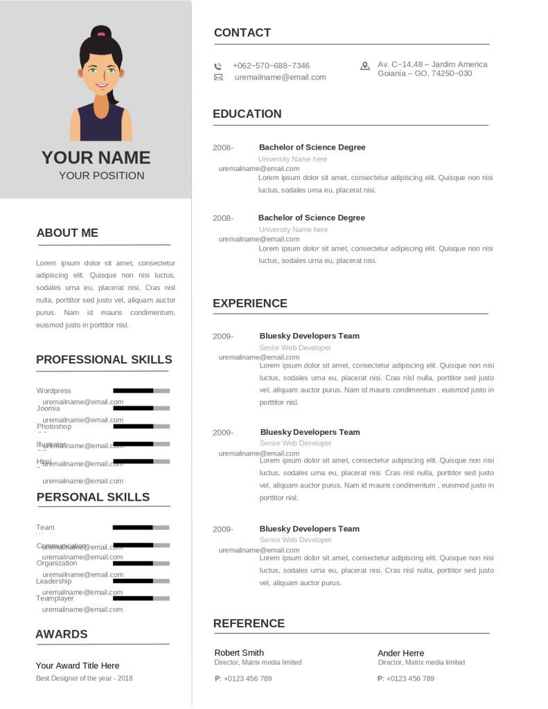 CV Builder - CV Templates - Auckland Chamber